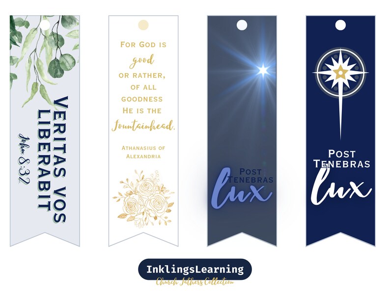 Church Fathers Bookmarks Printable Bible Verse, Latin Sayings Digital ...