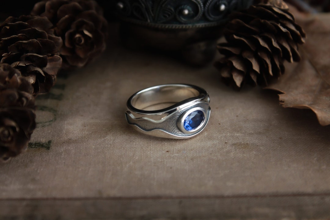 Blue Ring, Elves Ring, Ring of Air, Celtic Ring, Magic Ring, Elf Ring - Etsy