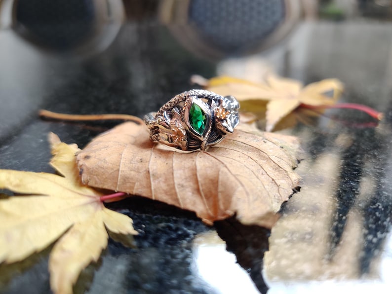 Handcrafted Snakes Ring, Two Serpents Ring, Legendary Ring, Viper Ring ...