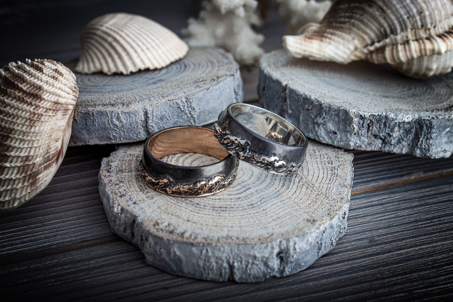 Wave Ring Tsunami Ring Element Ring Mystic Ring Water - Etsy