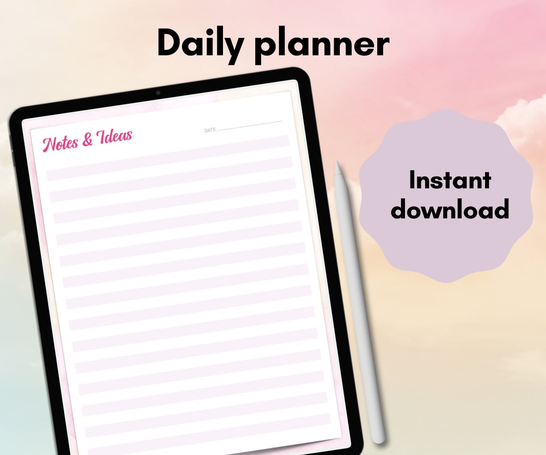 Notes Ideas Page | Digital and Printable - Etsy