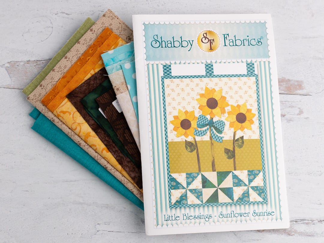 Little Blessings Sunflower Sunrise Kit - Shabby Fabrics - Fabric and ...
