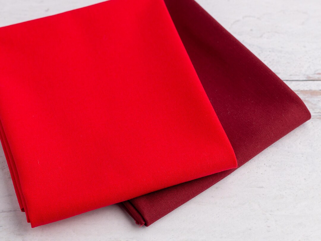 Red Bella Solids Fat Quarter Bundle - Moda Fabrics - 2 Fat Quarters ...