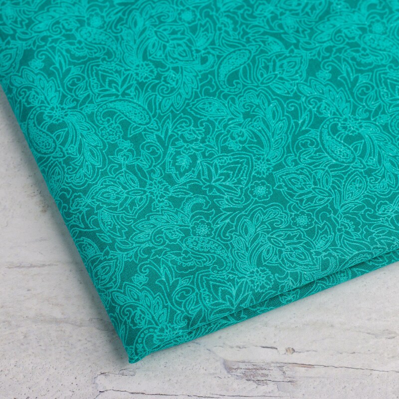 Modern Teal Fabric - Etsy