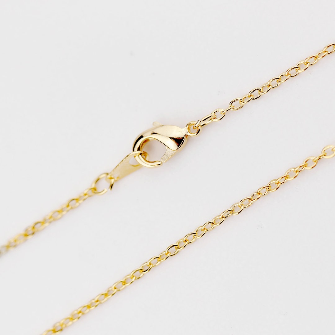 19inch GOLD Necklace Chain, Jewelry Supply, Craft Supplies, Mignon and ...