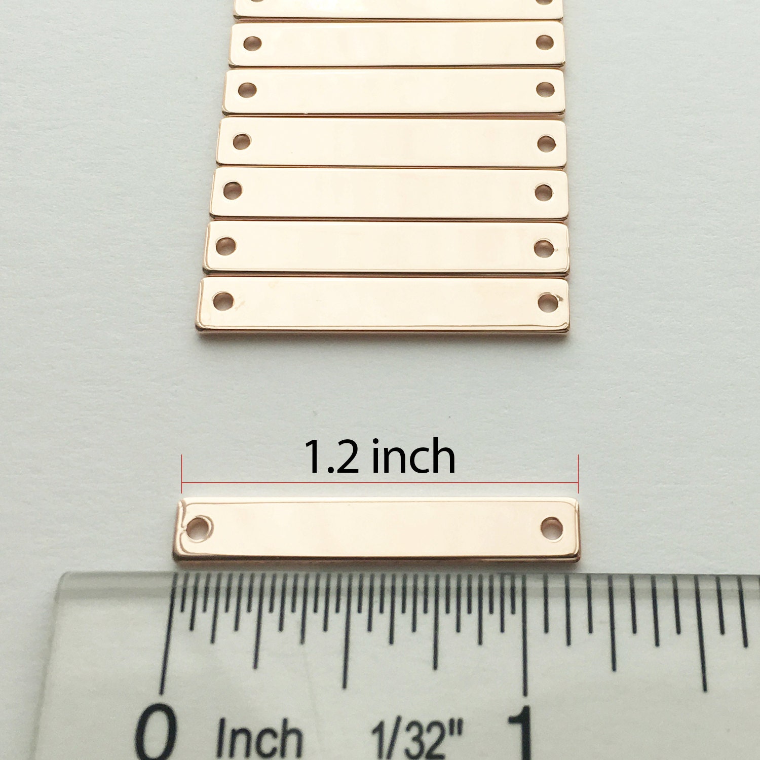 4 Bar Blanks With Holes, Necklace Bar Blanks, Jewelry Supply, Stamping ...
