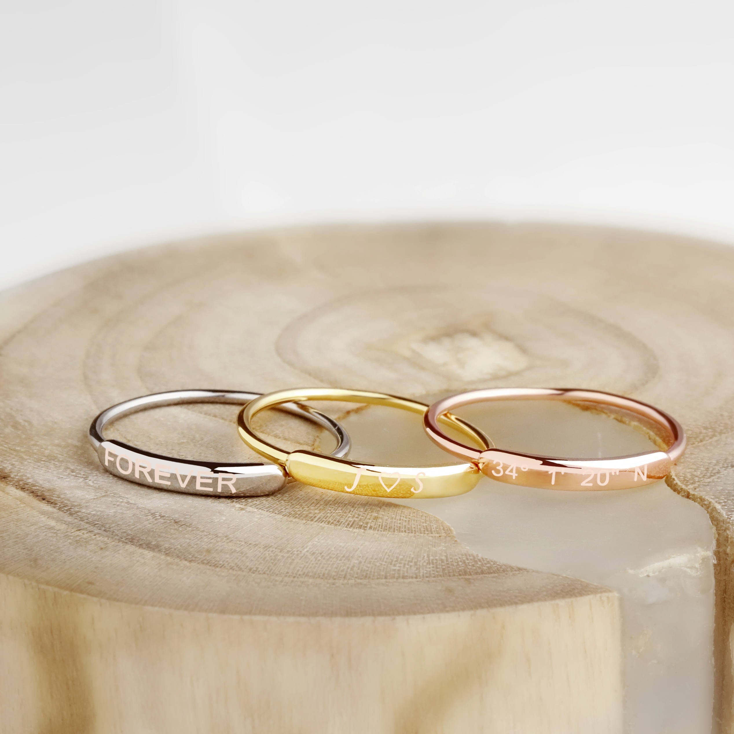 5 Pcs Gold Finish Rings Wholesale Stamping Blanks Gold Plated Rings ...