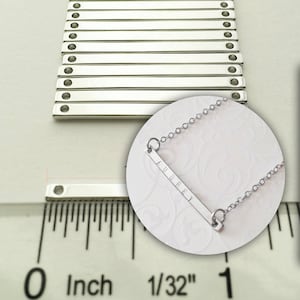 4 Personalized Stamping Blank Bar, Ready to Stamp, Jewelry Supply ...