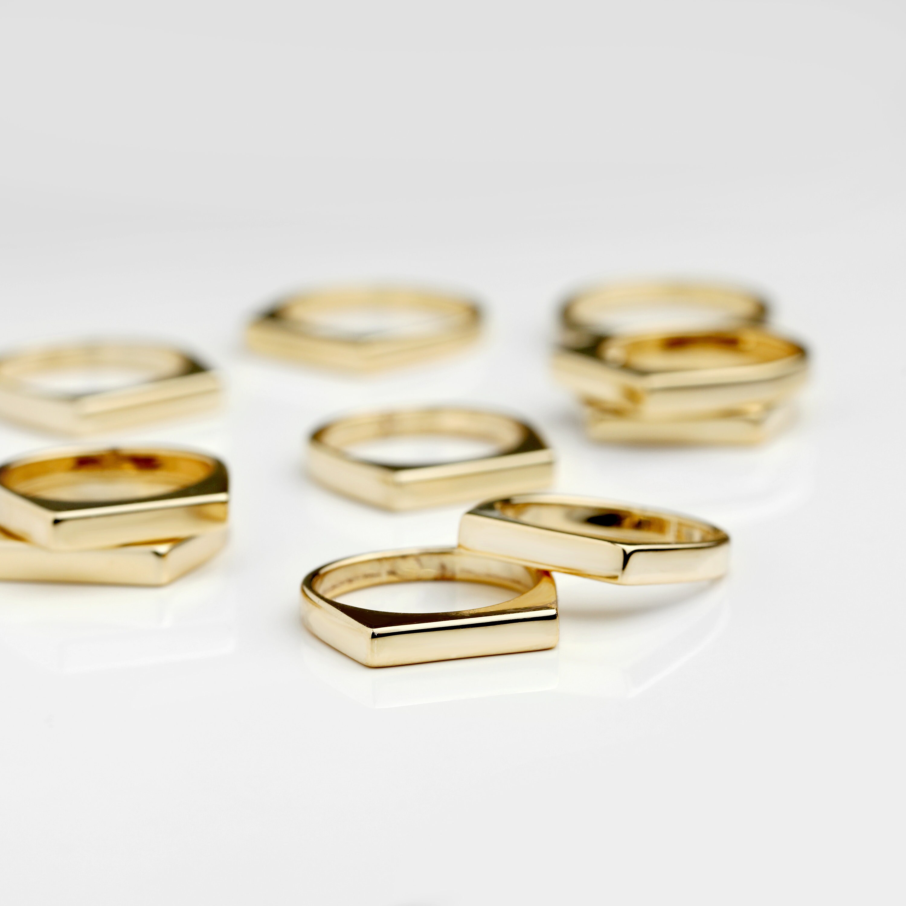 5 Pcs Wholesale Gold Finish Rings Gold Plated Ring Stamping - Etsy