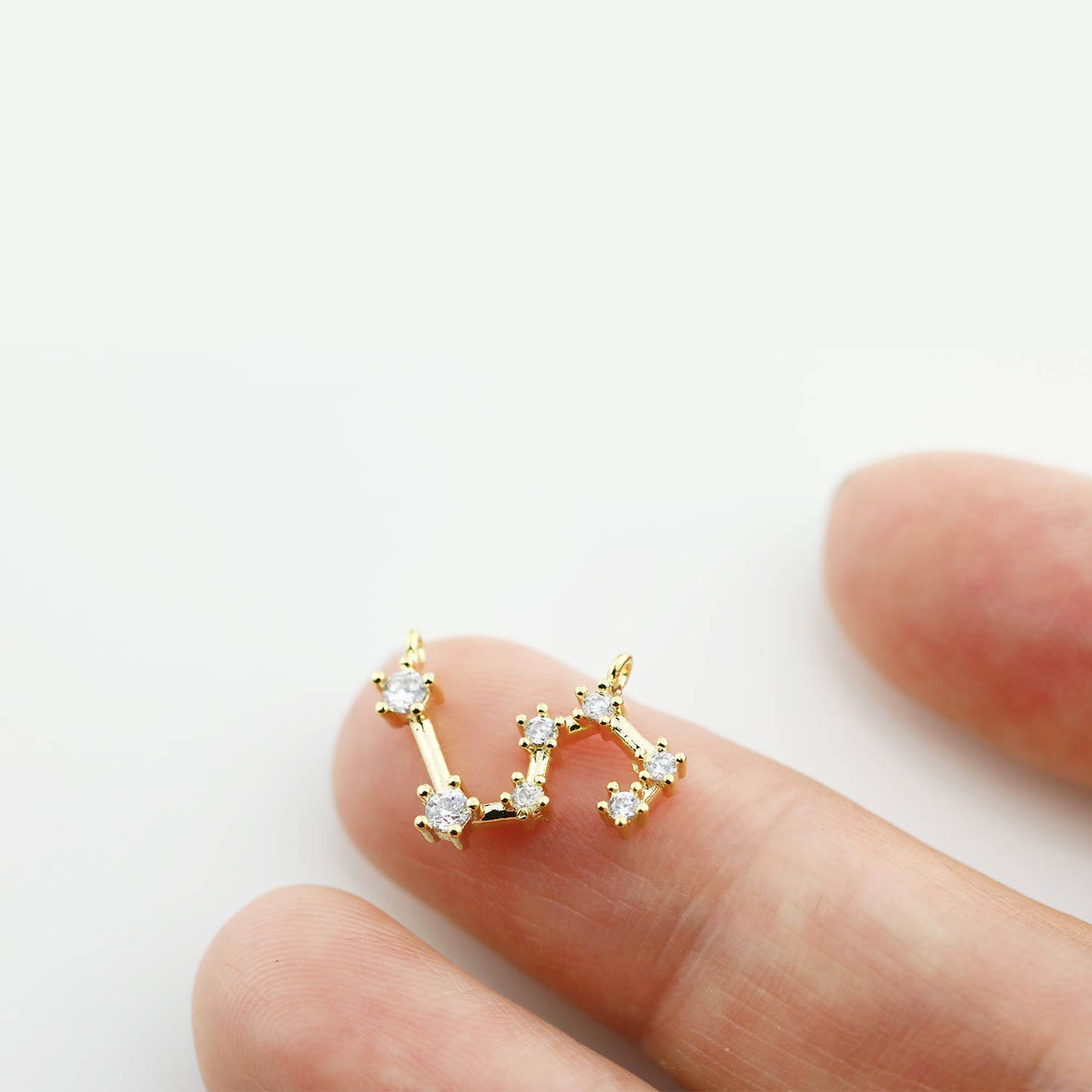 Gold Plated Leo Constellation Pendant Crystal Zodiac - Etsy