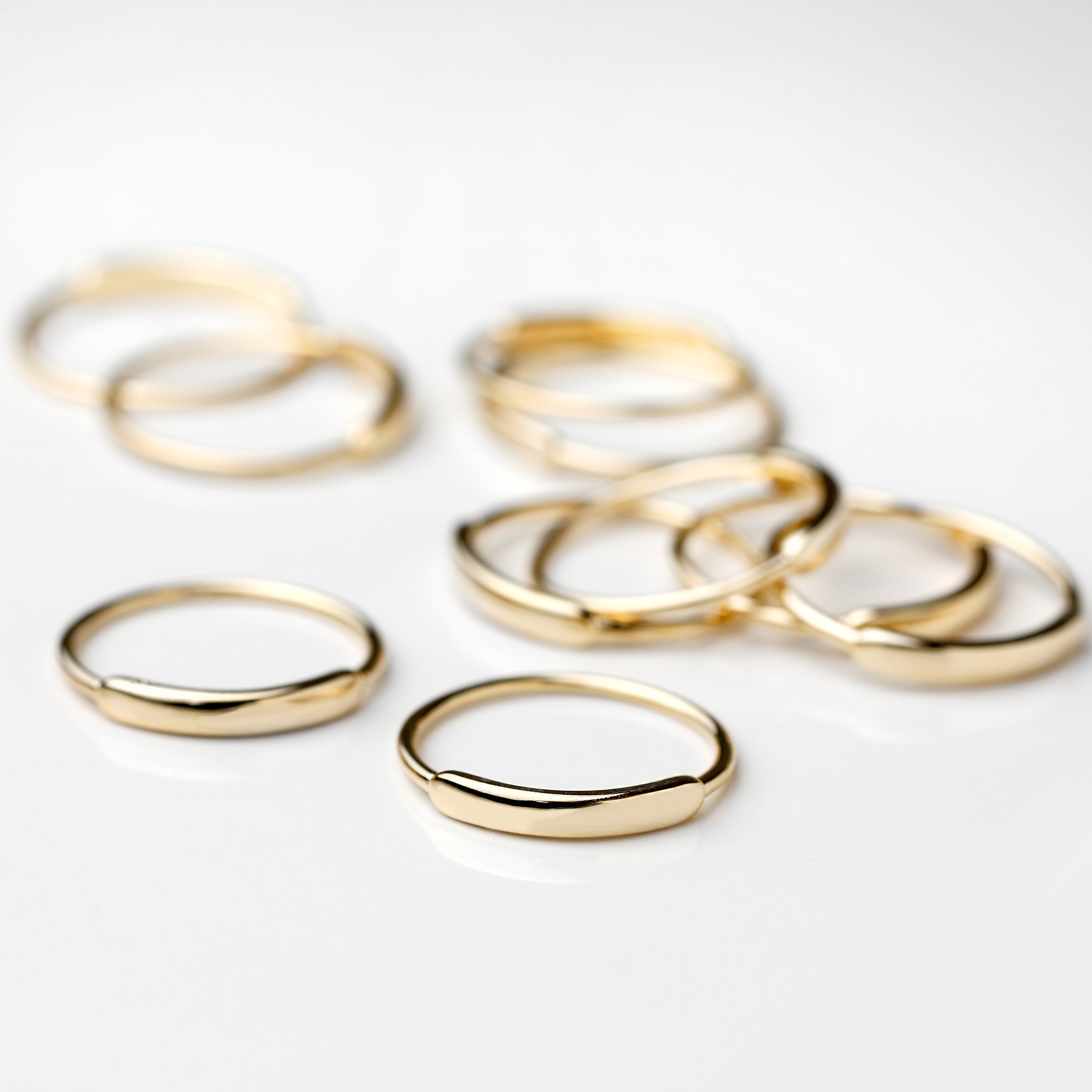 5 Pcs Gold Finish Rings Wholesale Stamping Blanks Gold Plated - Etsy