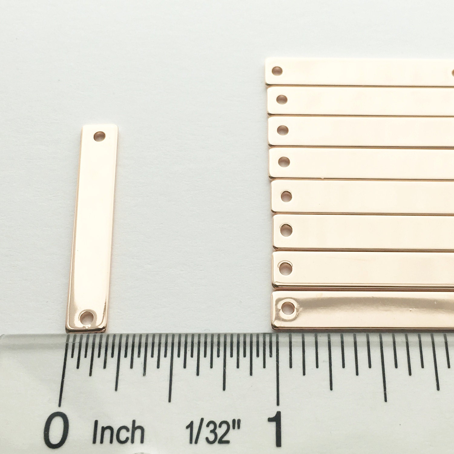 Rose Gold Bar Blanks 10 Pcs - Wholesale Necklace Bar Blanks, Jewelry ...