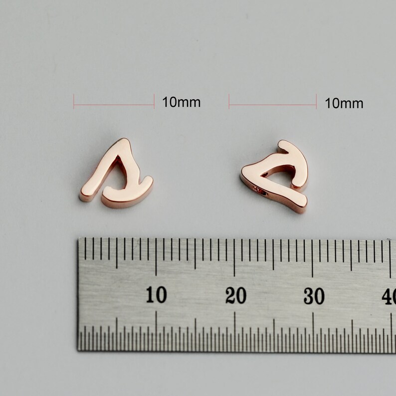 Gold Regular Size Cursive S Initial Charm GRI-S - Etsy