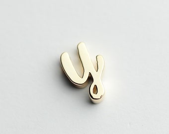 Gold Regular Size Cursive J Initial Charm GRI-J - Etsy