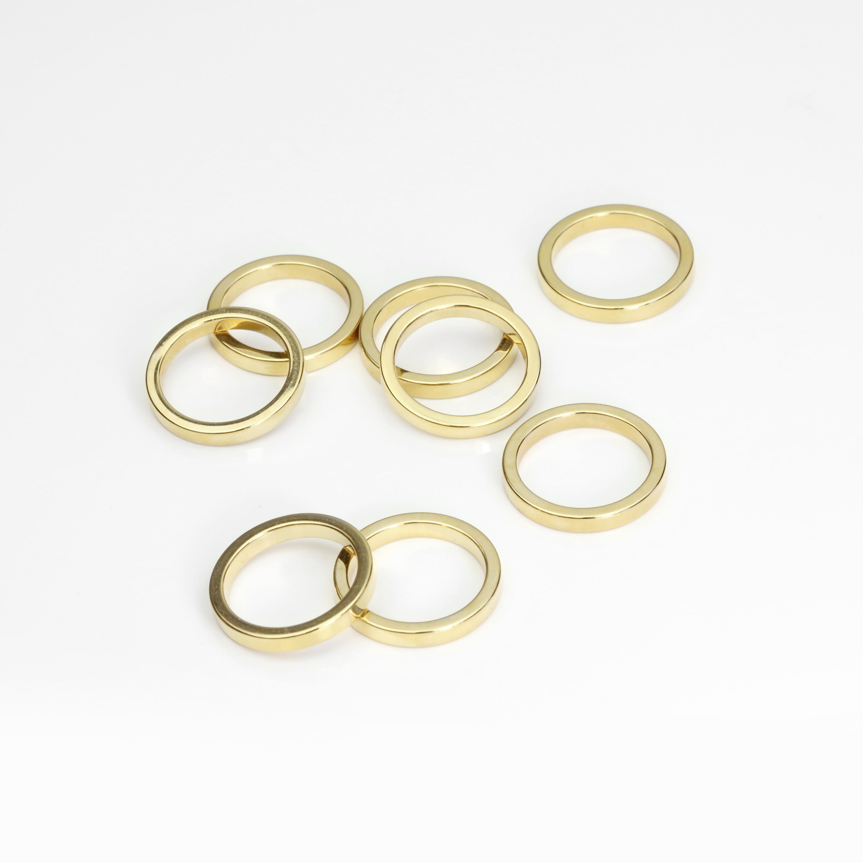 5 Pcs Gold Plated Ring Blanks Stamping Band Ring Stamping Blanks ...
