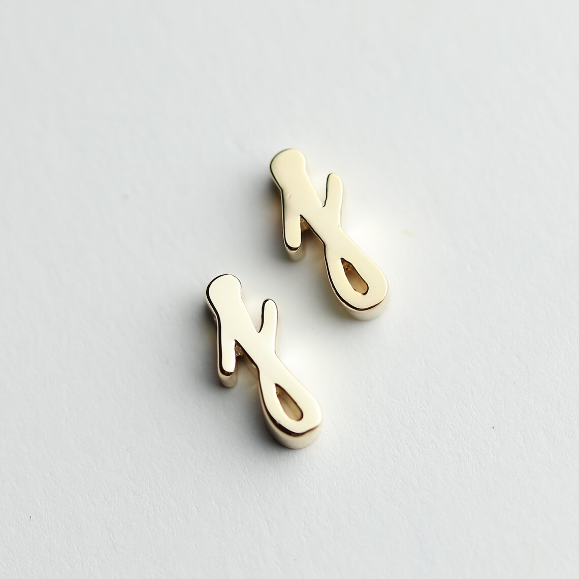 Gold Regular Size Cursive J Initial Charm GRI-J - Etsy