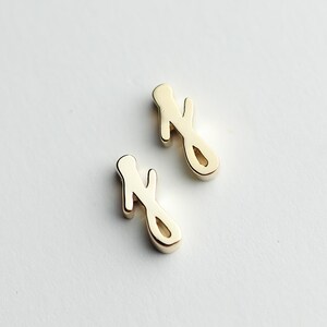 Gold Regular Size Cursive J Initial Charm GRI-J - Etsy