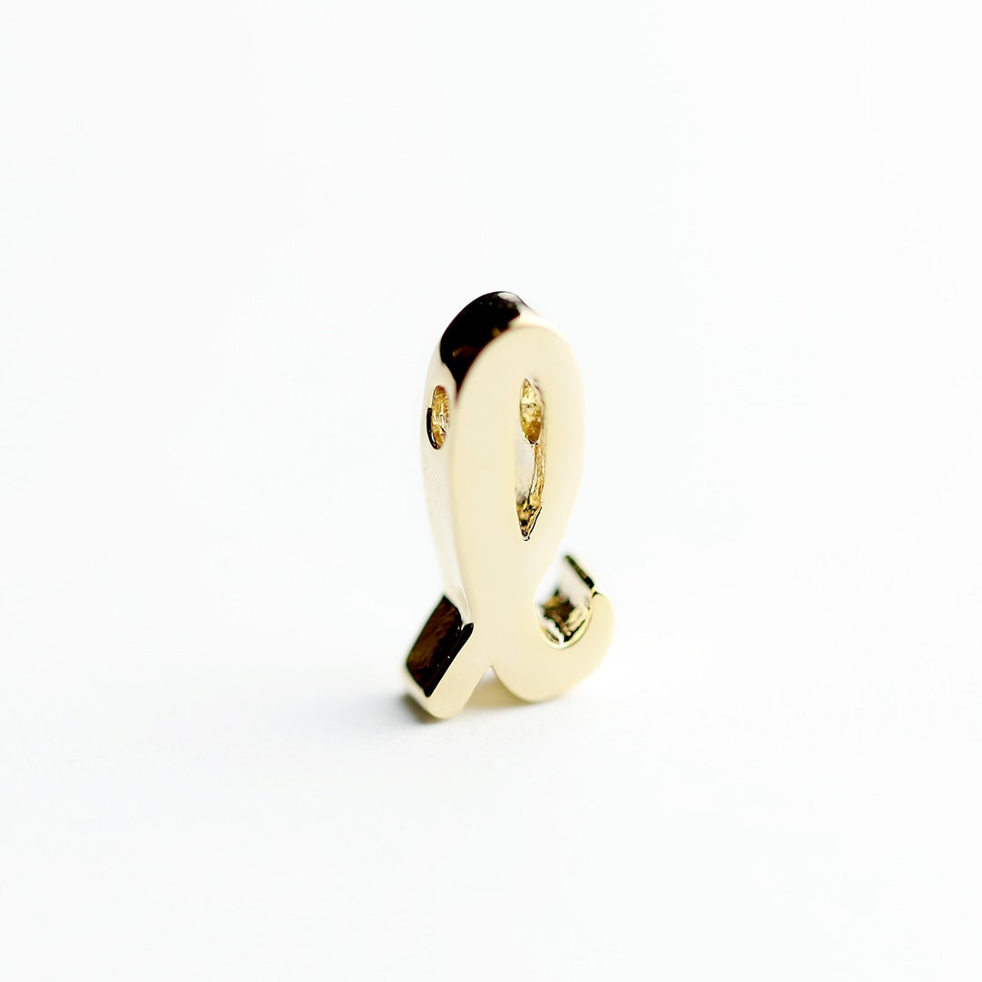 Gold Regular Size Cursive L Initial Charm GRI-L - Etsy