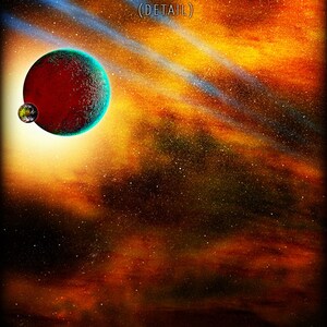 Blue Planet, Landscape, Space, Dark Science-fiction, Wall Decor, Gift ...