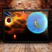 Blue Planet, Landscape, Space, Dark Science-fiction, Wall Decor, Gift ...
