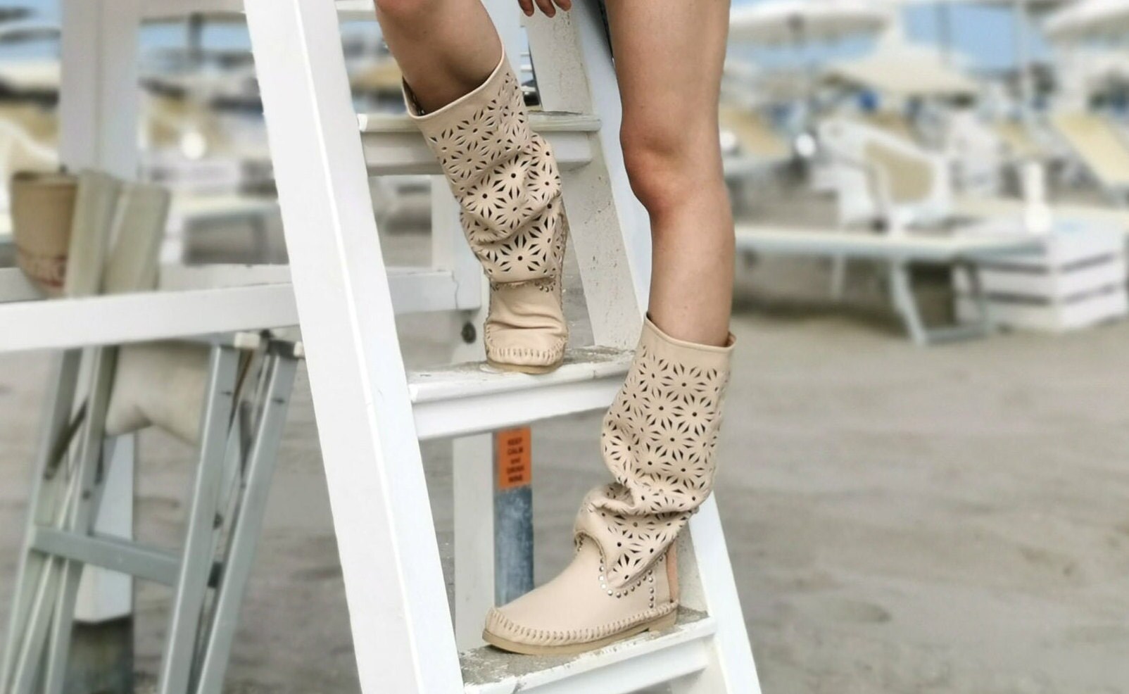 MARGO Colors in Assortment Inca Boots Perforated Leather - Etsy