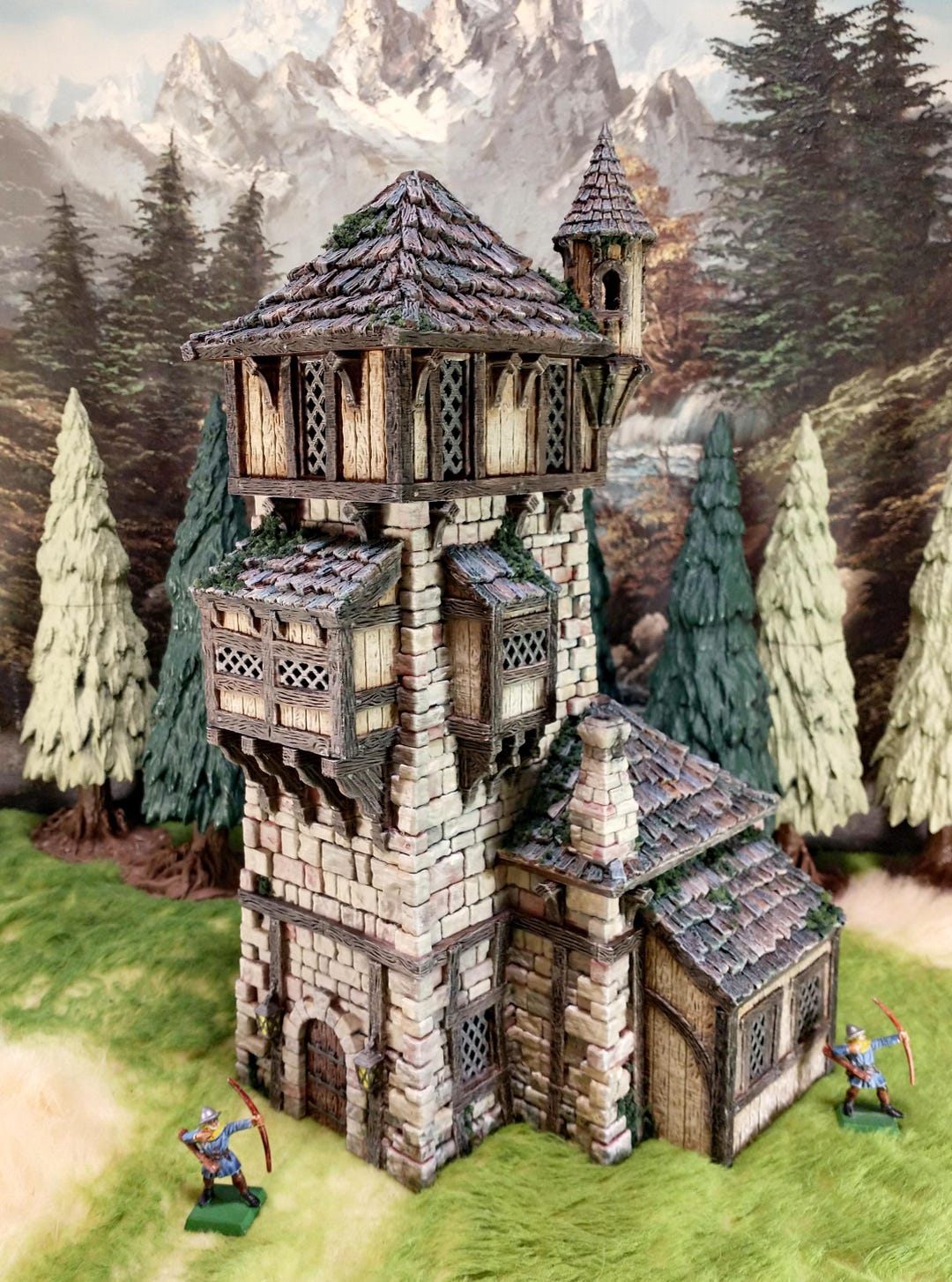 Hand-painted 28mm Medieval Guard Tower – Wargaming Terrain Scenery - Etsy