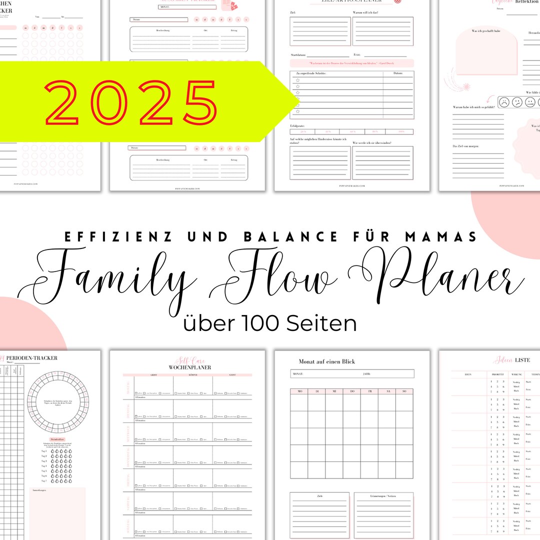 Family Flow Planner: Efficiency and Balance for Moms, Family Planner ...
