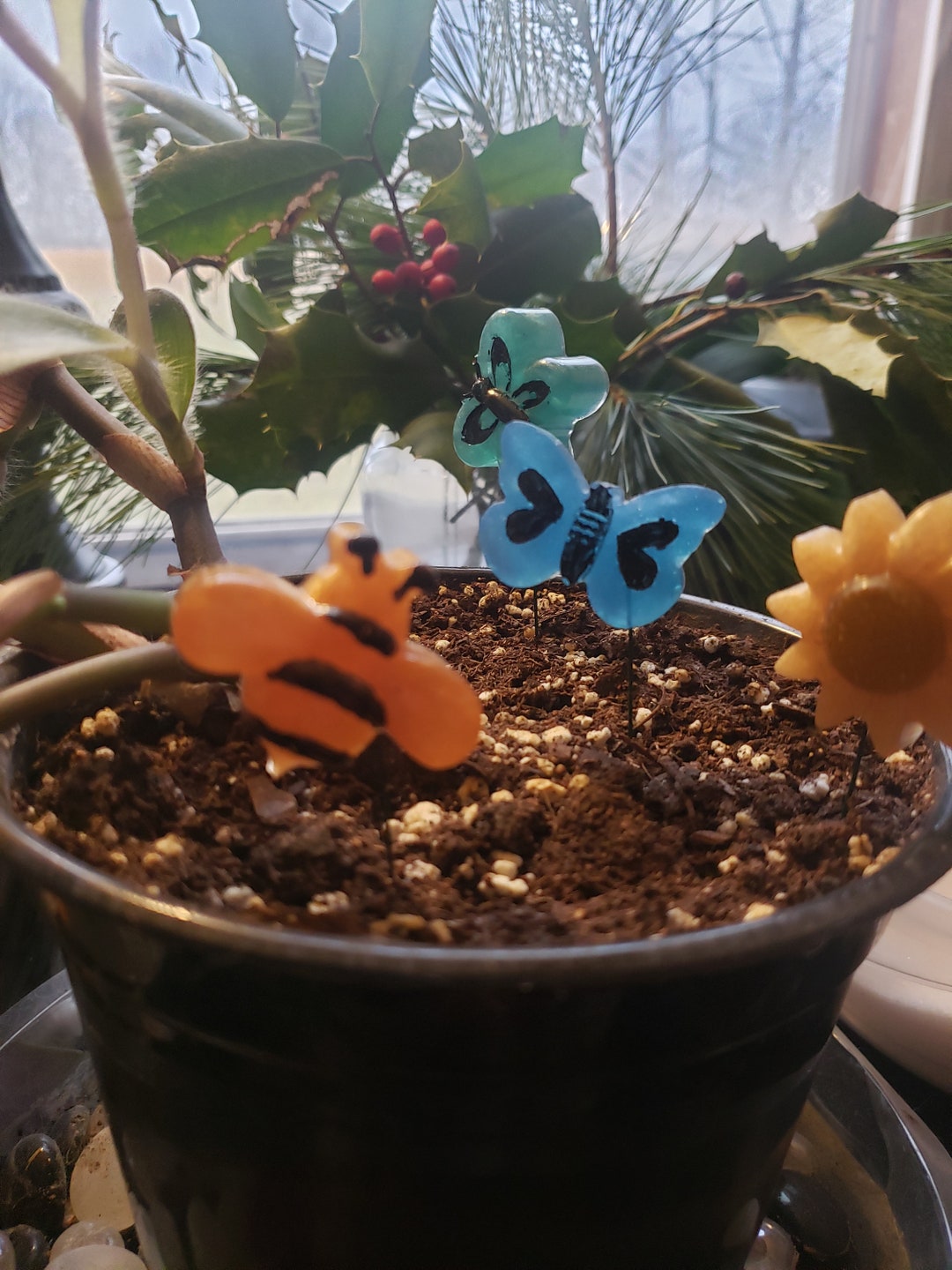 Decorative Pick for Flower Pots - Etsy