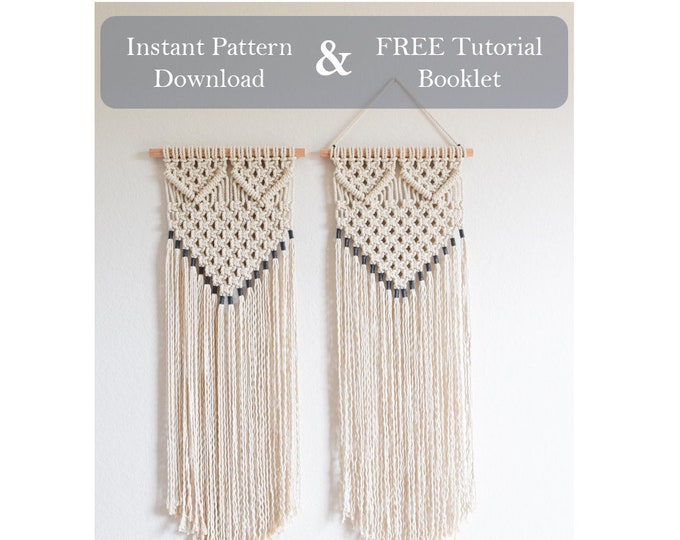 DIY Macrame Wall Hanging Planter Pattern - Etsy