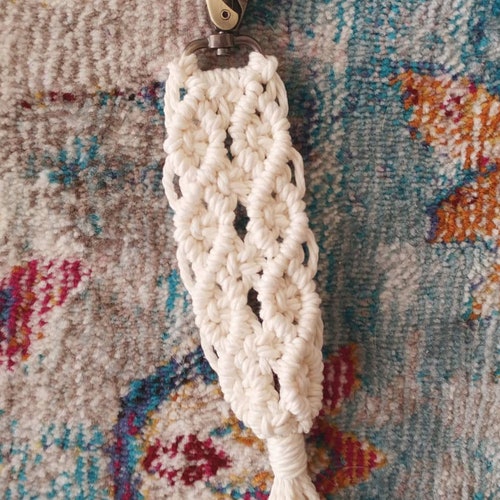 DIY Macrame Keychain Pattern Macrame Tutorial - Etsy