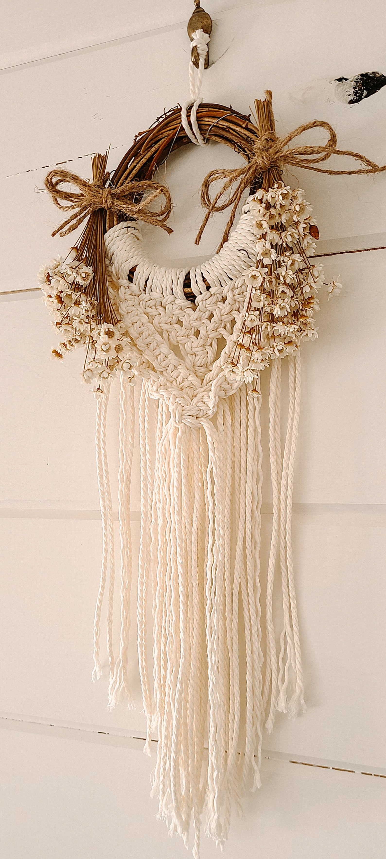 DIY Floral Macrame Wreath Digital Pattern - Etsy