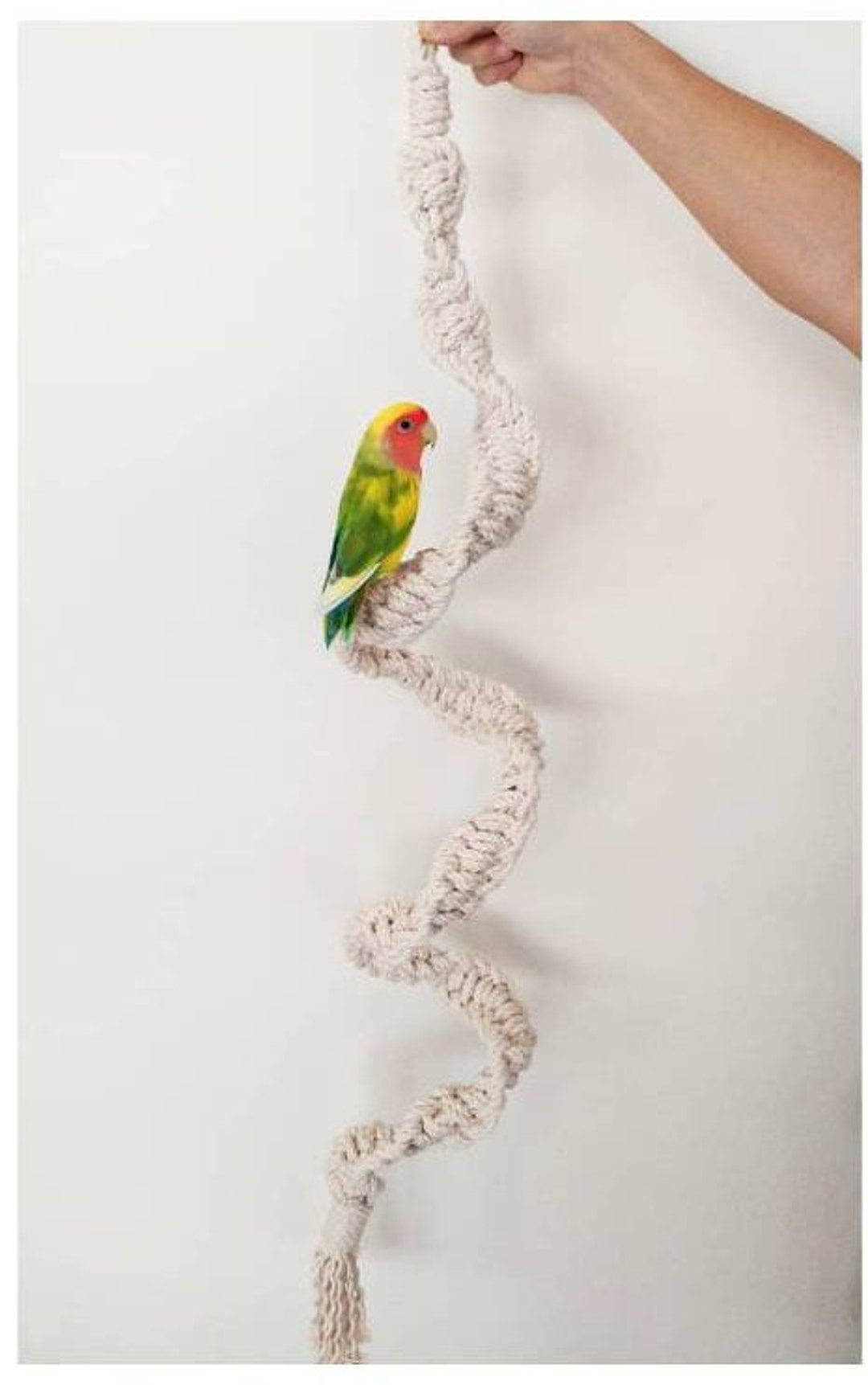 DIY Macrame Spiral Bird Perch Pattern, Digital Macrame Pattern, How to ...