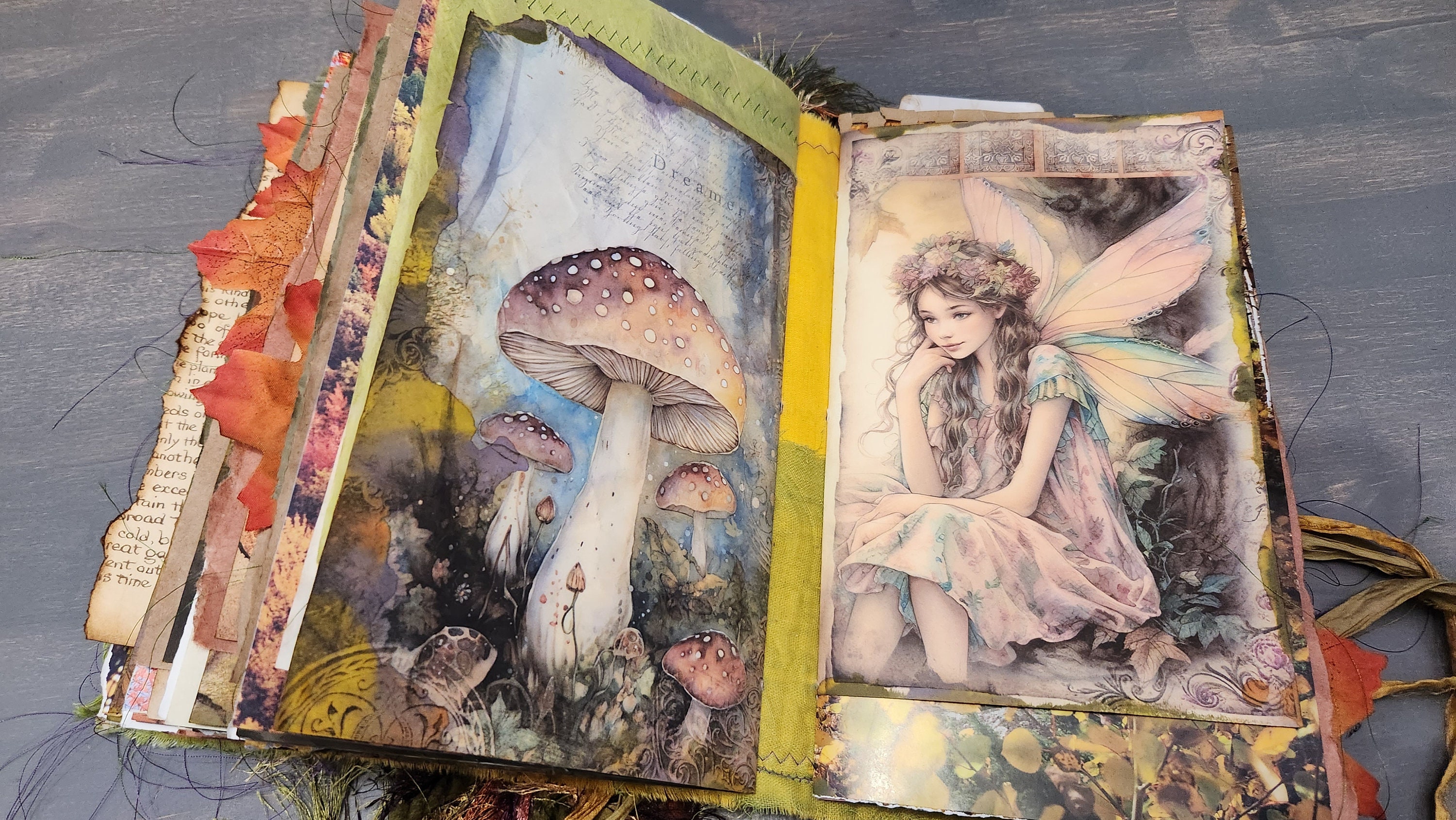 Fall Fairy Junk Journal Chunky Grungy Autumn Journal - Etsy