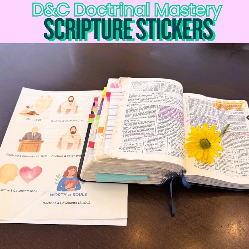 Doctrine & Covenants - Scripture Stickers, LDS Doctrinal Mastery ...