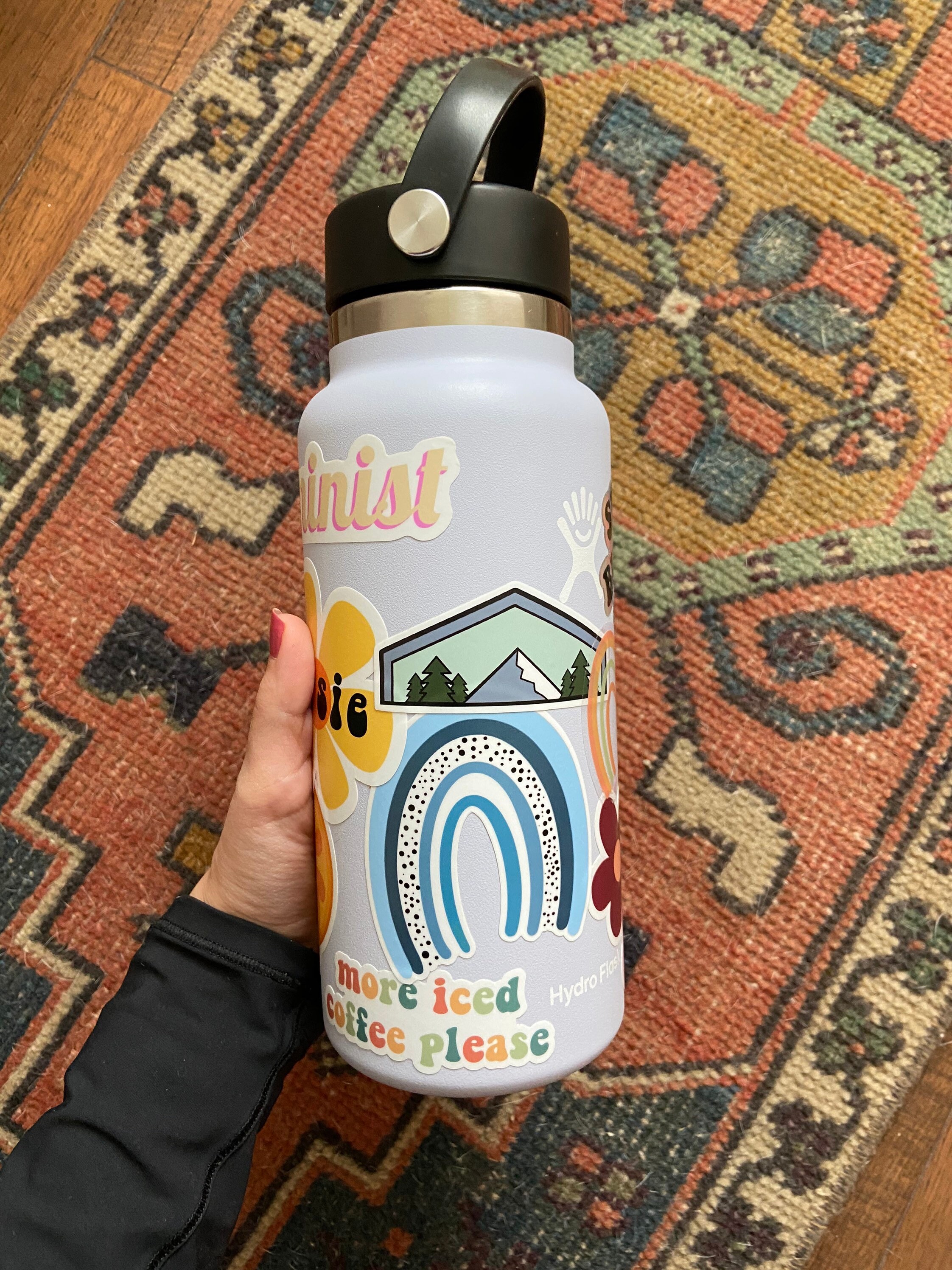 Line Dot Rainbow Sticker Blue 2.7x3in Waterproof Vinyl - Etsy