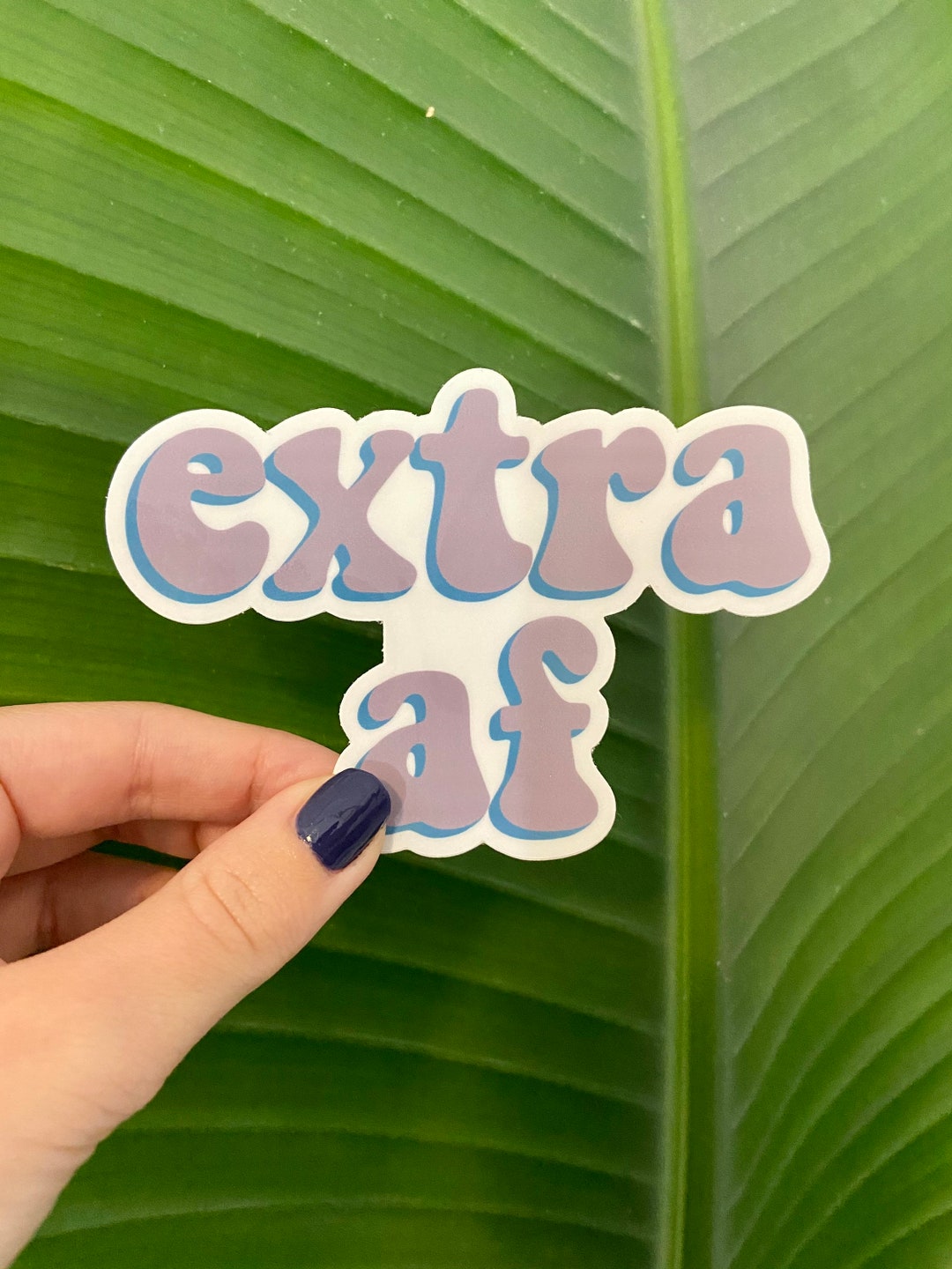 Extra AF Sticker Retro 4x3in Waterproof Vinyl Sticker for - Etsy