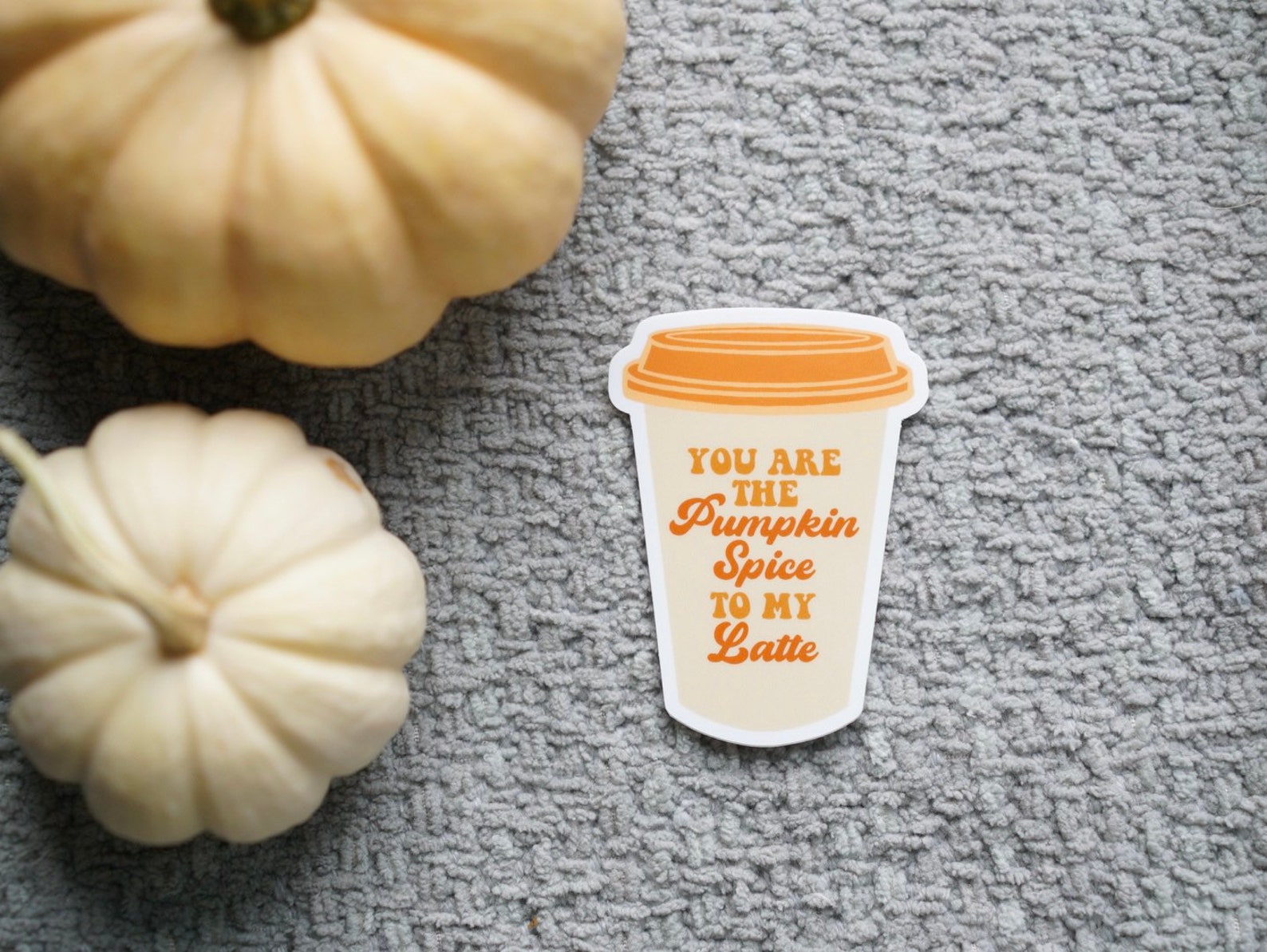 Pumpkin Spice Latte Sticker Retro 2.2x3in Waterproof Vinyl - Etsy