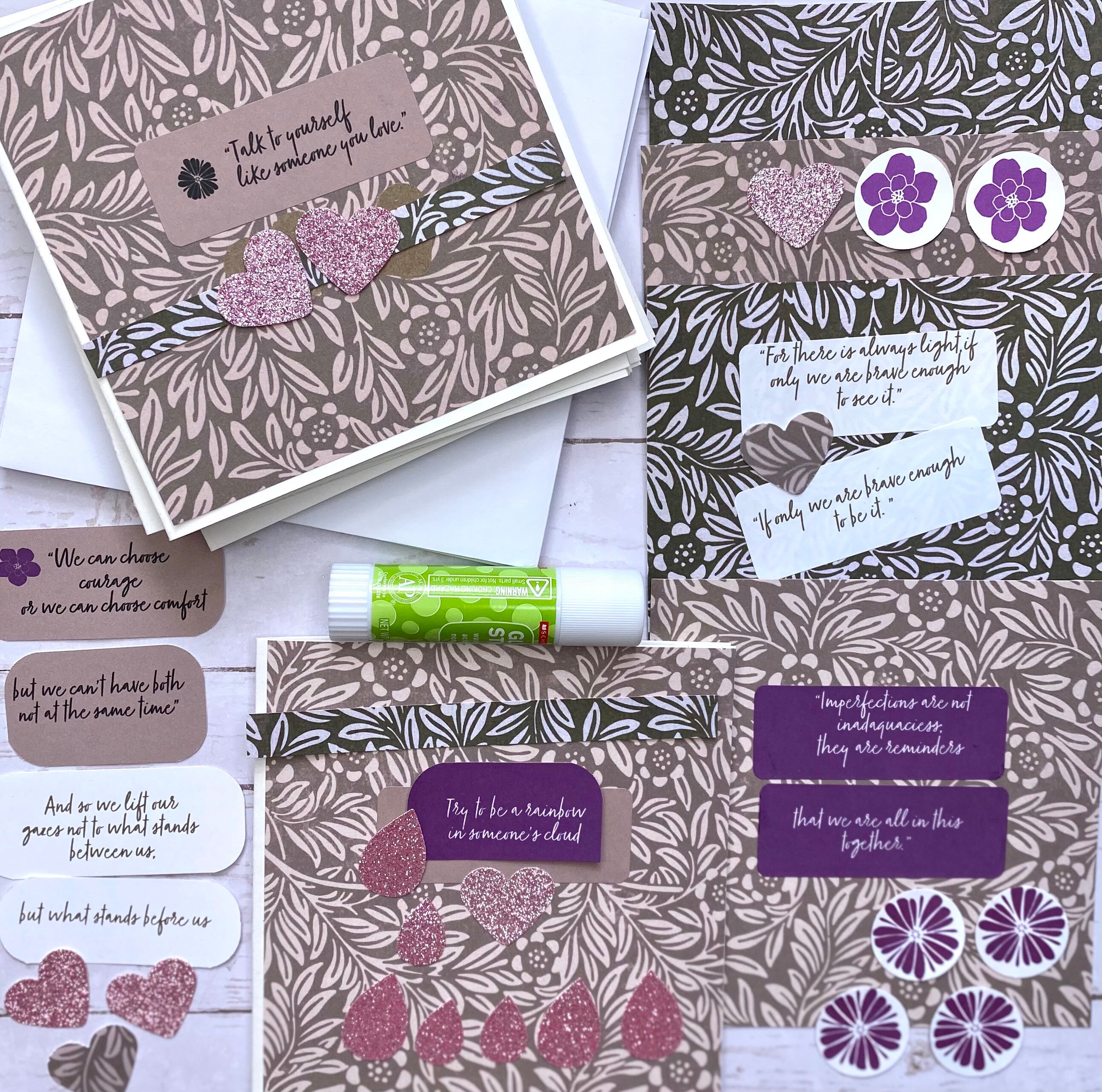 DIY Card Kit With Positive Affirmations FREE SHIPPING! - Etsy