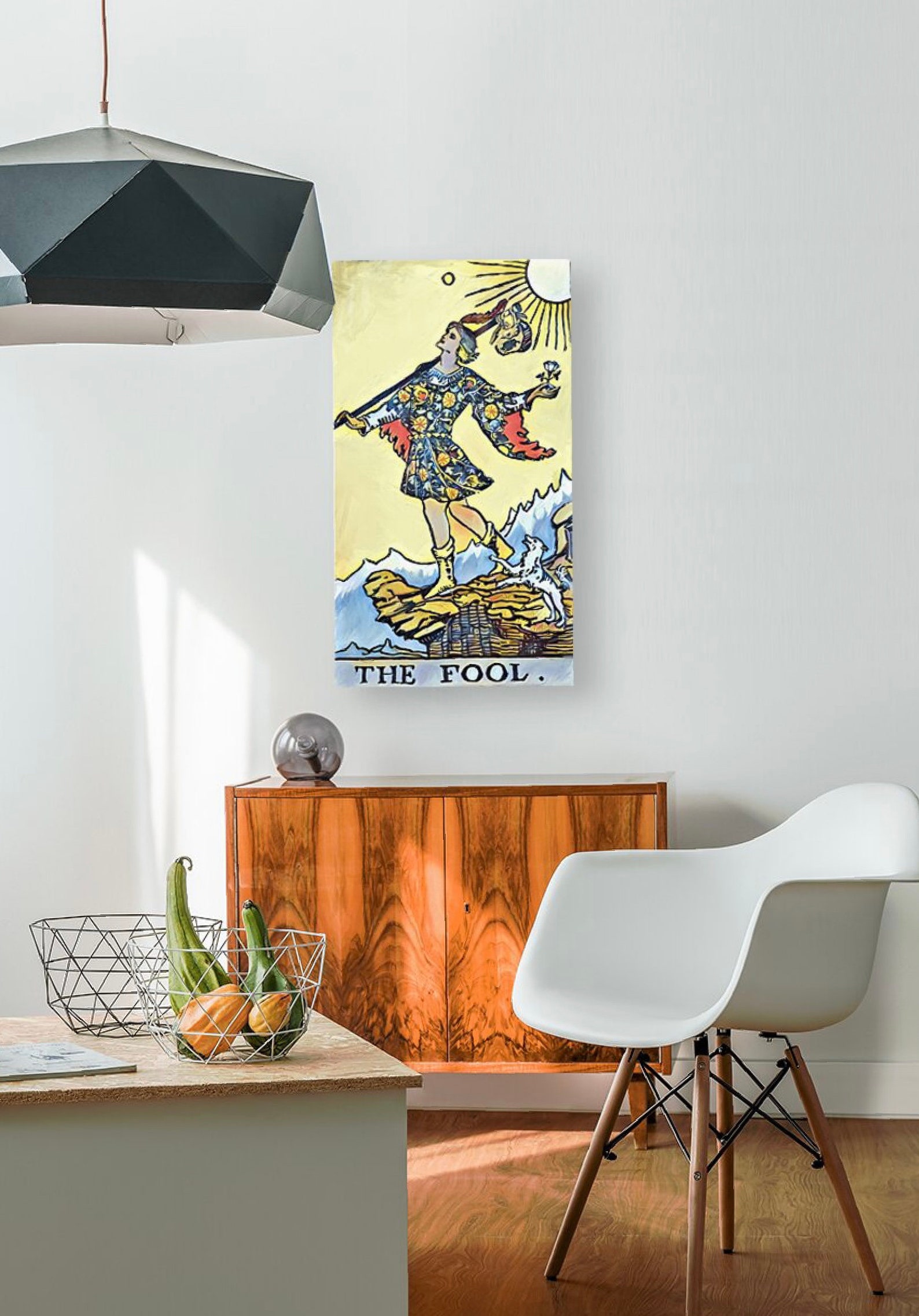 The Fool Tarot Card, Rider Waite Design on Canvas - Etsy