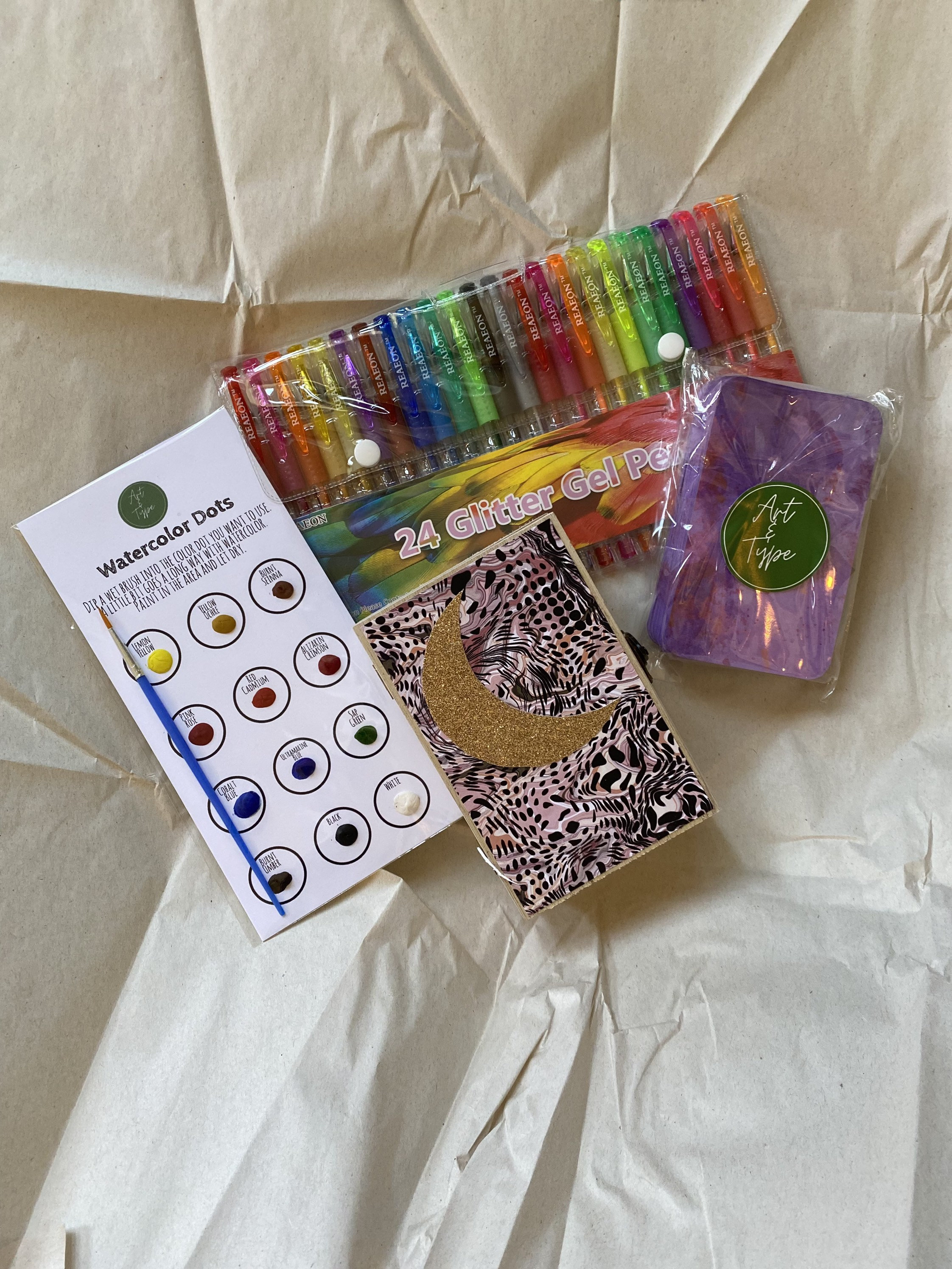 Coloring Kit Tarot Cards With 24 Gel Pens DIY Craft - Etsy