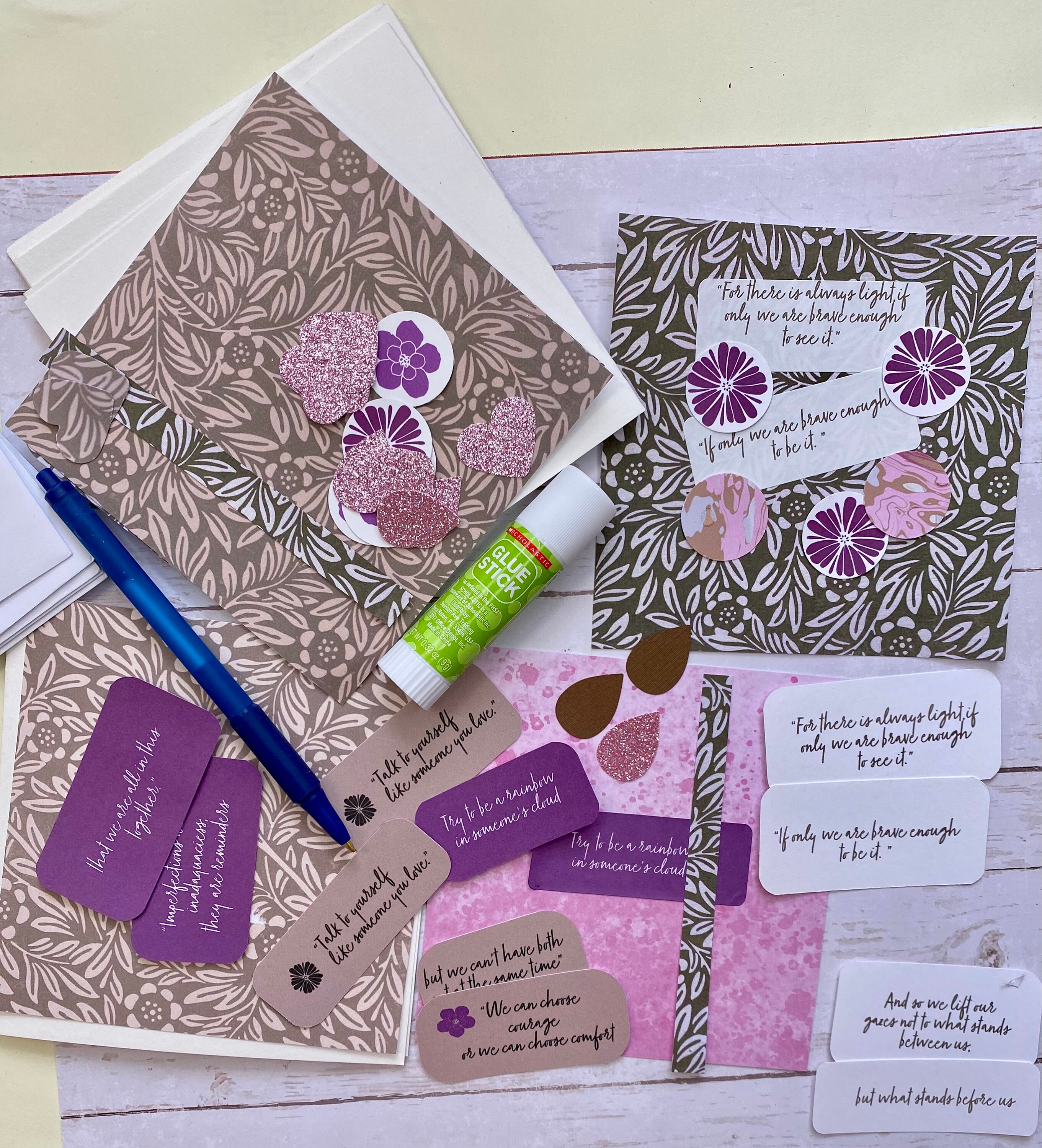 DIY Card Kit With Positive Affirmations FREE SHIPPING! - Etsy