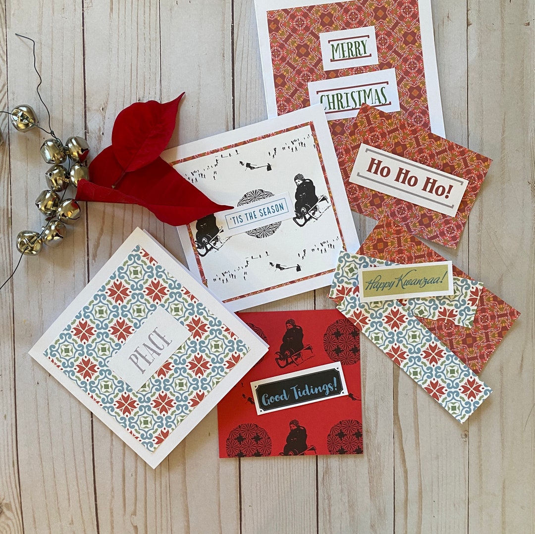Printable Christmas Card Kit: Holiday Paper & Greetings (digital ...