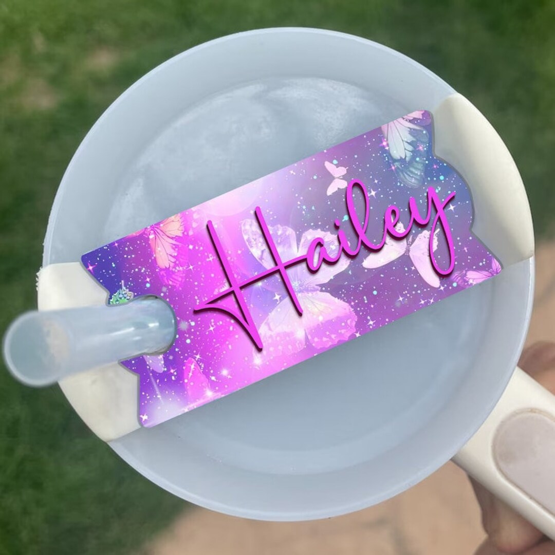 Custom Stanley Lid Nametag name Plate Tag acrylic - Etsy