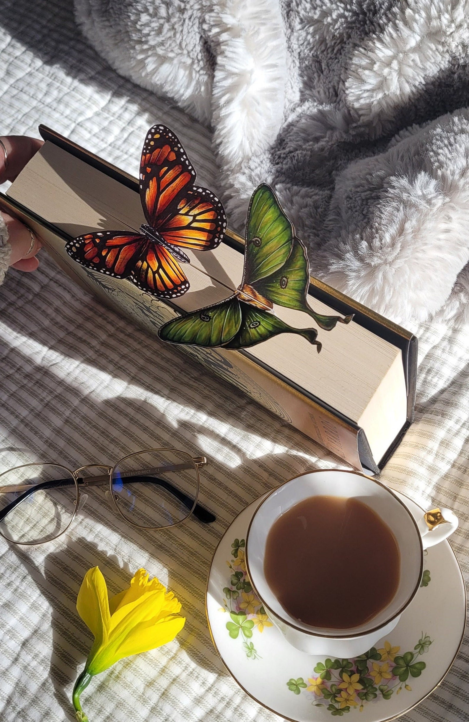 Pop-out / Butterfly / Luna Moth / Wings / Colourful / Bookmarks ...