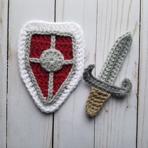A Knights Tale Applique Pack- Crochet Pattern Only- Knight- Steed ...