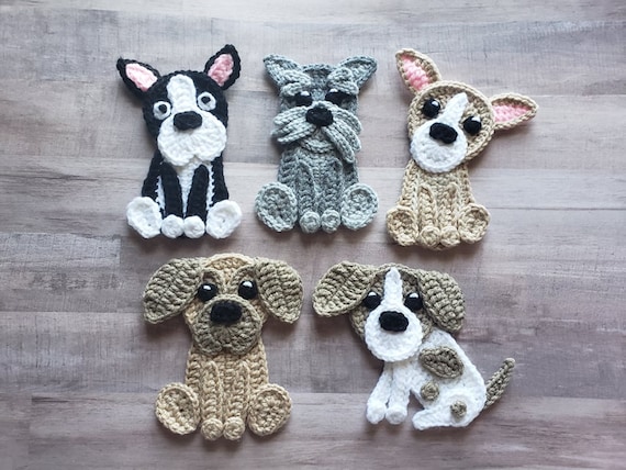 Pups N Stuffs Applique Pack Crochet Pattern Only Chihuahua - Etsy