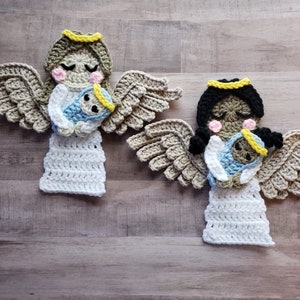 Our Guardian Angels Applique Pack- Crochet Pattern Only- Angels ...