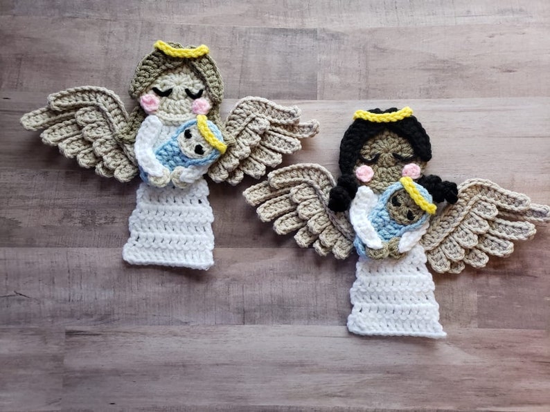 Our Guardian Angels Applique Pack Crochet Pattern Only - Etsy