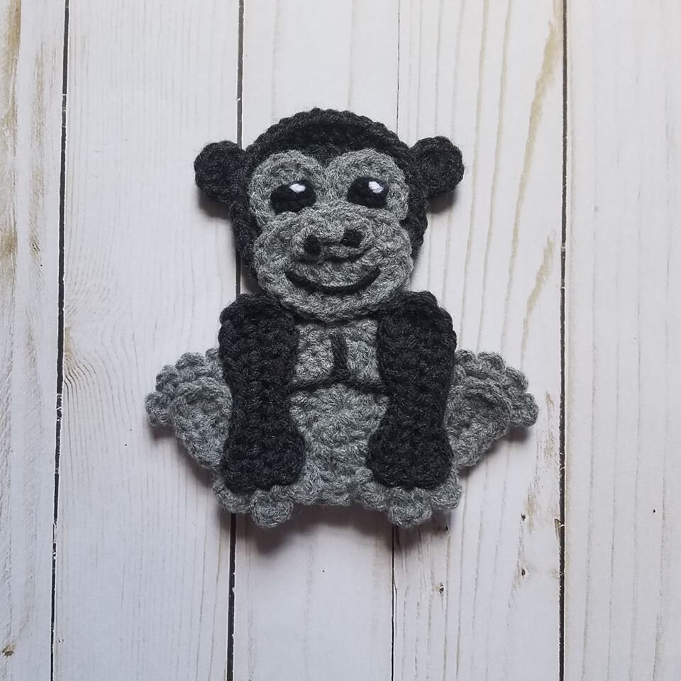 Jungle Venture Applique Pack Crochet Pattern Only Monkey - Etsy Canada