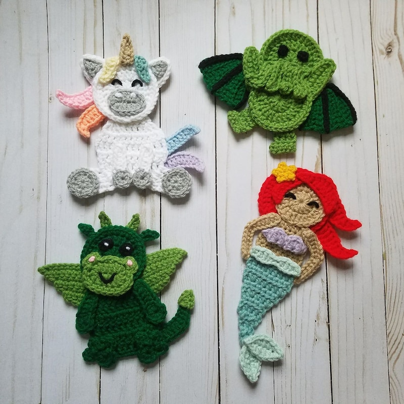 Dragon Applique - Etsy